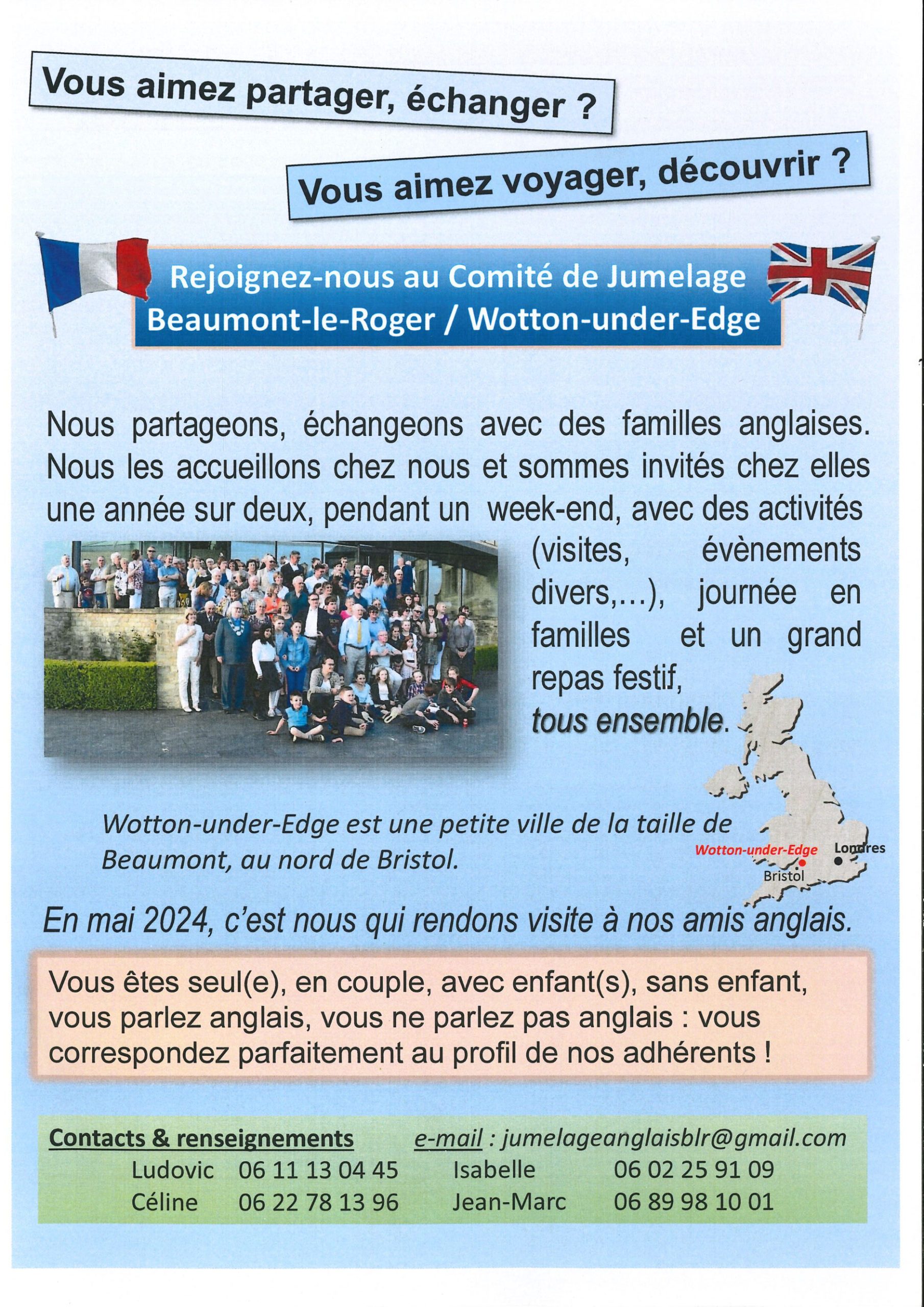 Comité de Jumelage anglais Beaumont-le-Roger/ Wotton-under-Edge ...