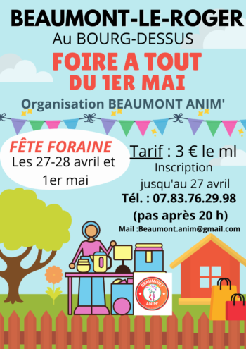 Foire à Tout du 1er mai - Mairie de Beaumont Le Roger