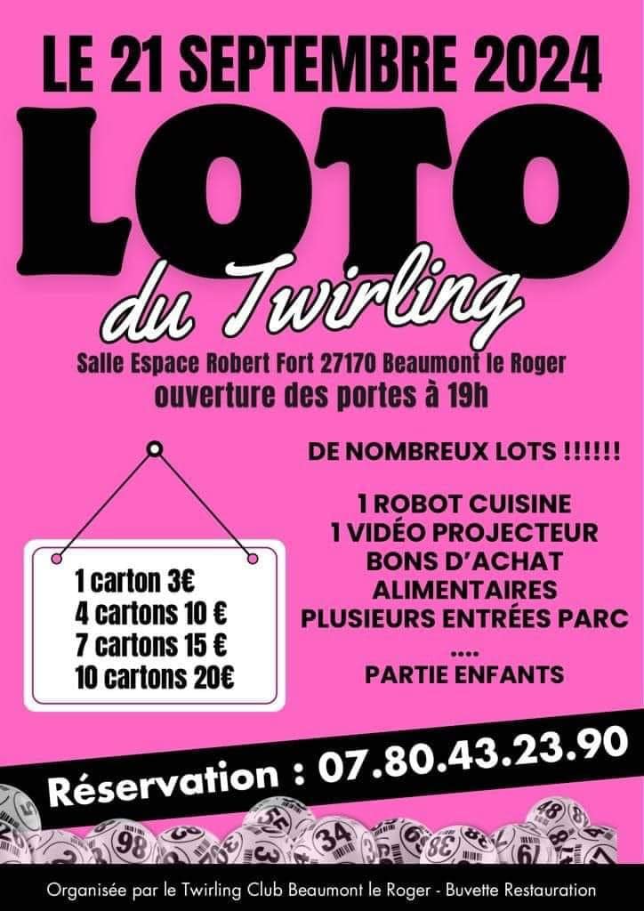LOTO DU TWIRLING - Mairie de Beaumont Le Roger